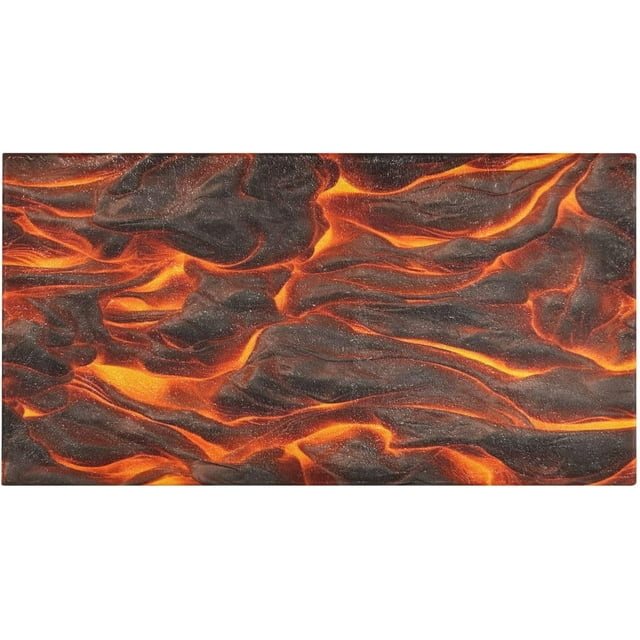 SKYSONIC Lava Textures Kitchen Mats 20"x39" Absorbent Non Slip Runner ...