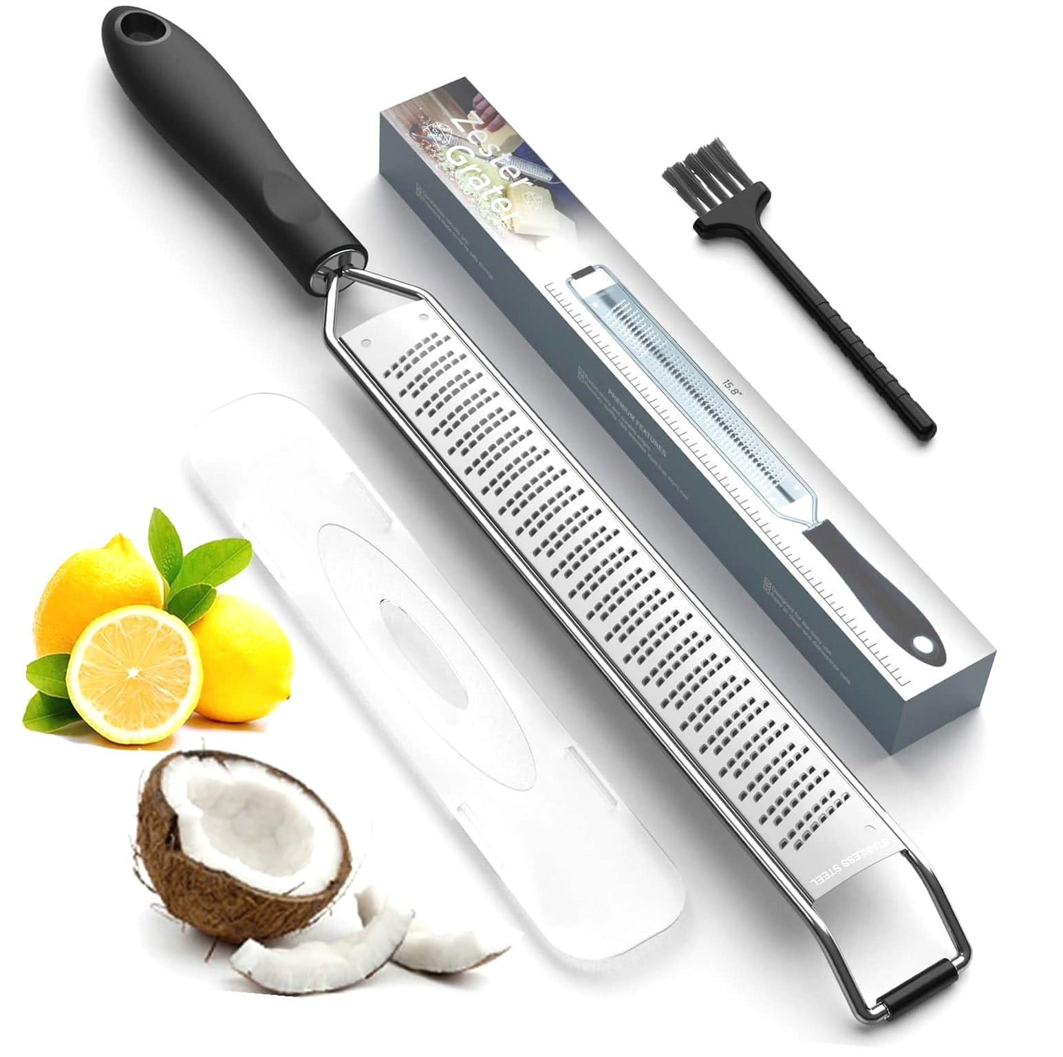 SKYSONIC Lemon Zester Cheese Grater – Steel Kitchen for Grating Cheese ...