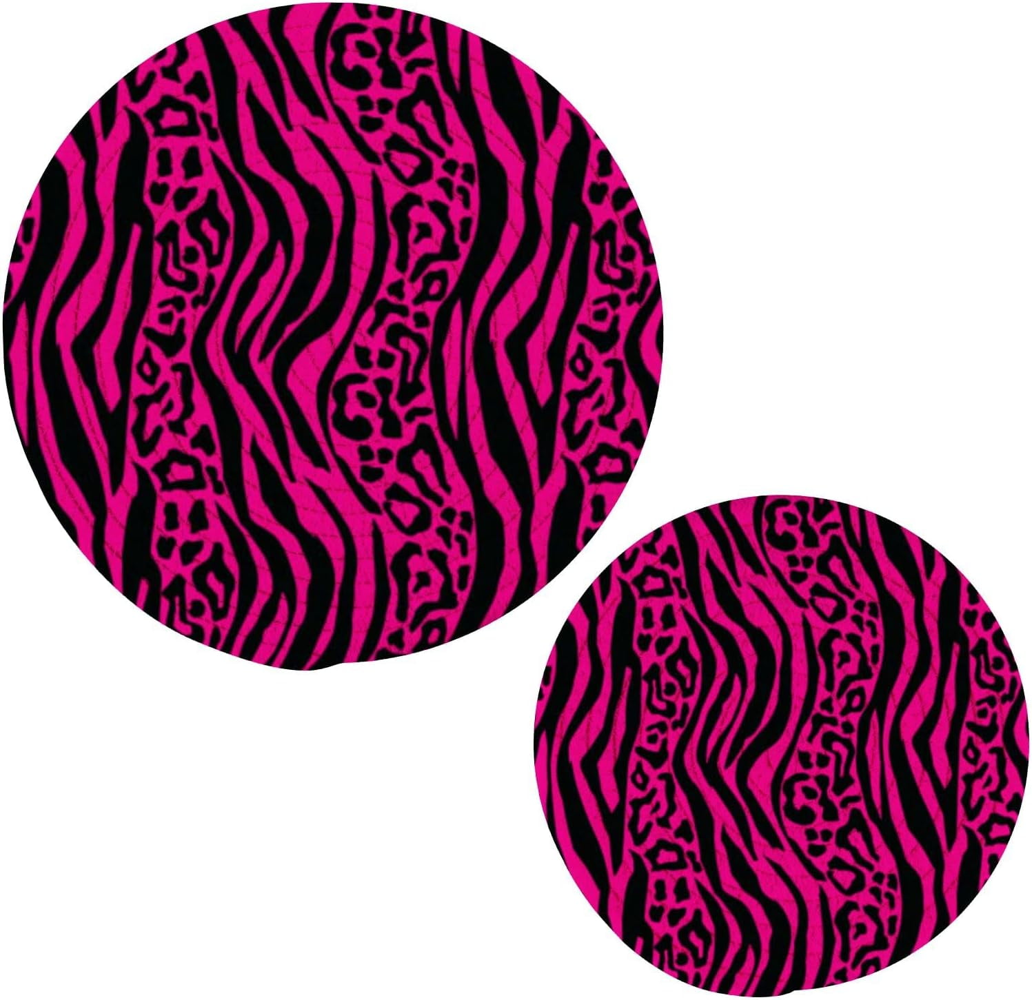 SKYSONIC Leopard Tiger Summer Pot Holders Trivets, 2 Pcs Heat Resistant ...