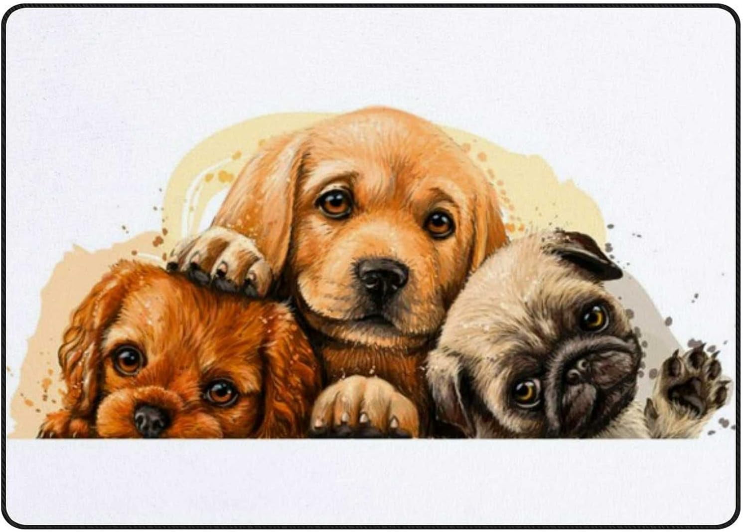 SKYSONIC Lightweight Soft Area Rugs Cavalier King Charles Spaniel ...