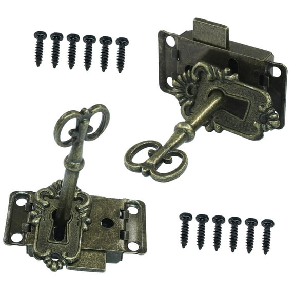 SKYSONIC Lock with Key, Cabinet Lock for Chest Cupboard Drawer Box ...