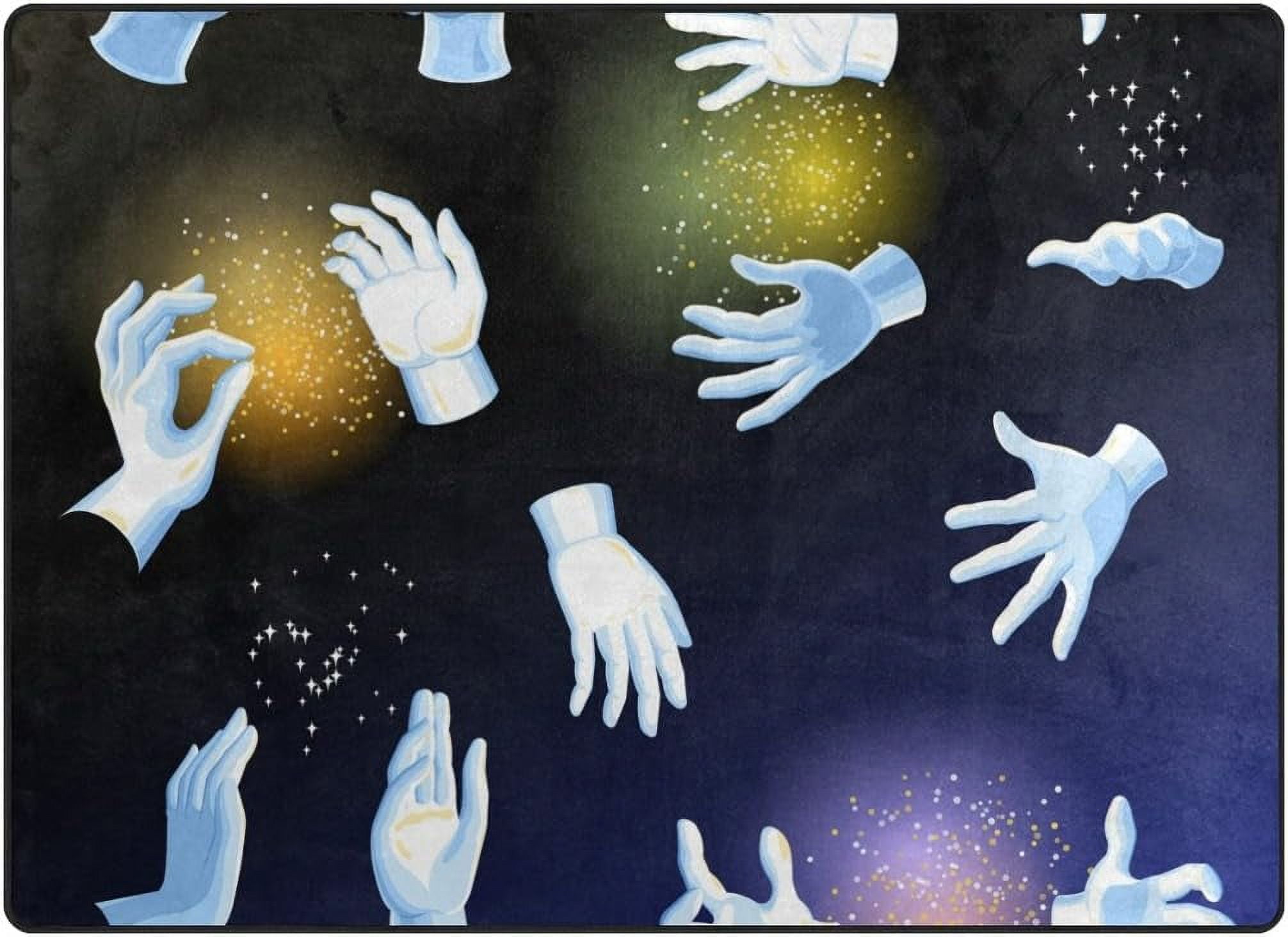 SKYSONIC Magic Hands Area Rug Pad - 63x48 inch - 100% Light Weight ...