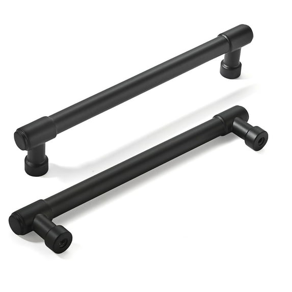 SKYSONIC Matte Cabinet Pulls 6 Inch (152mm) Hole Centers, Kitchen Cabinet Handles for Cabinets ...