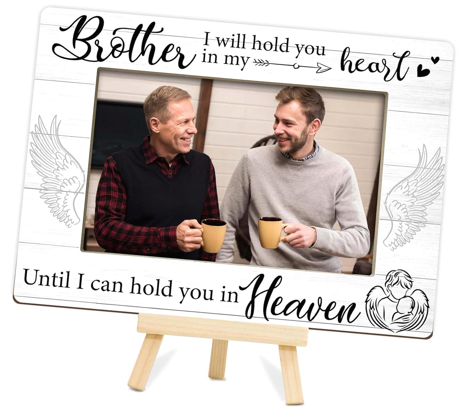 SKYSONIC Memorial for Lost Loved Ones, Sympathy Wooden Photo Frame with ...