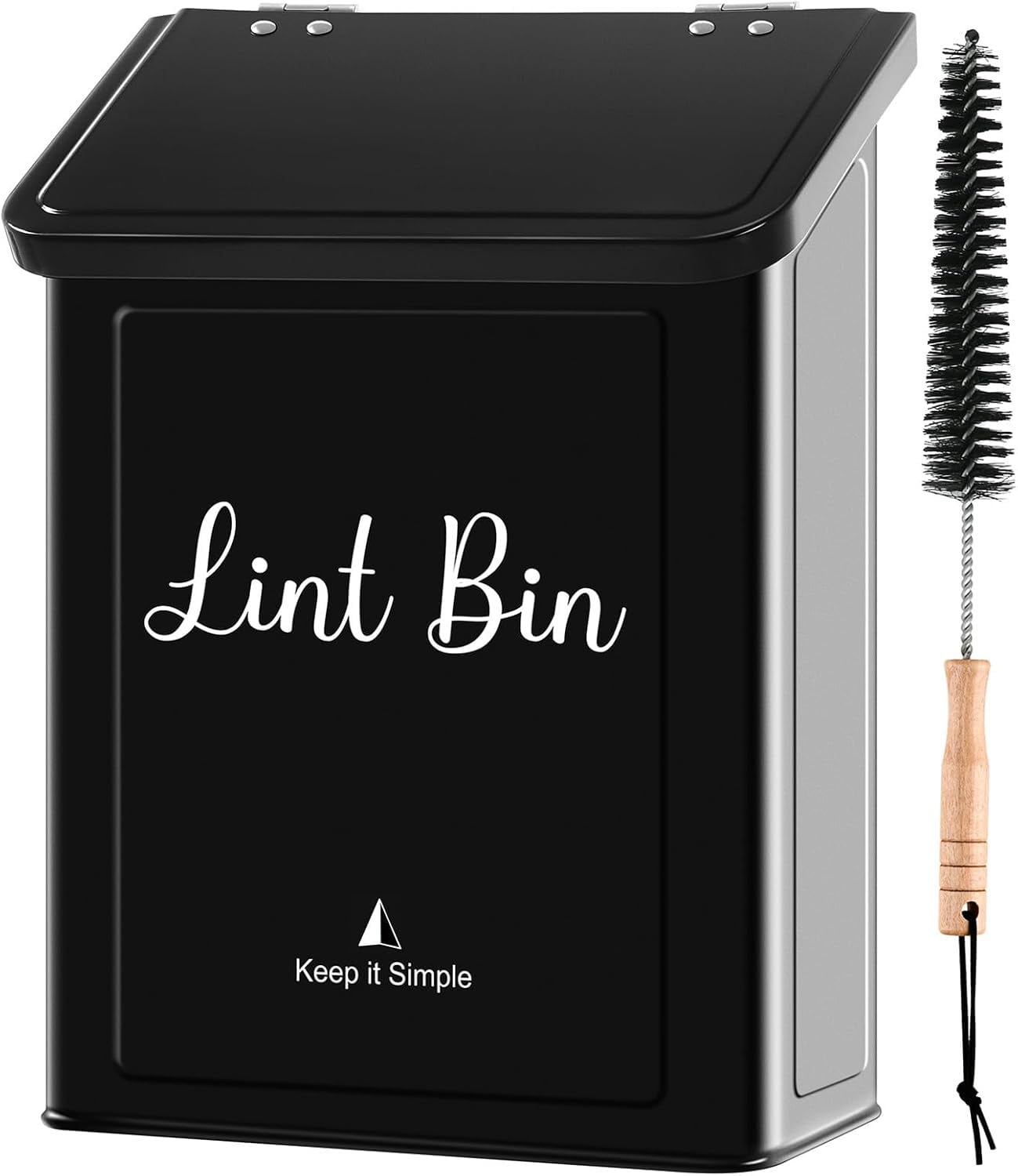 SKYSONIC Metal Magnetic Lint Bin for Laundry Room, Wall Mounted Lint ...