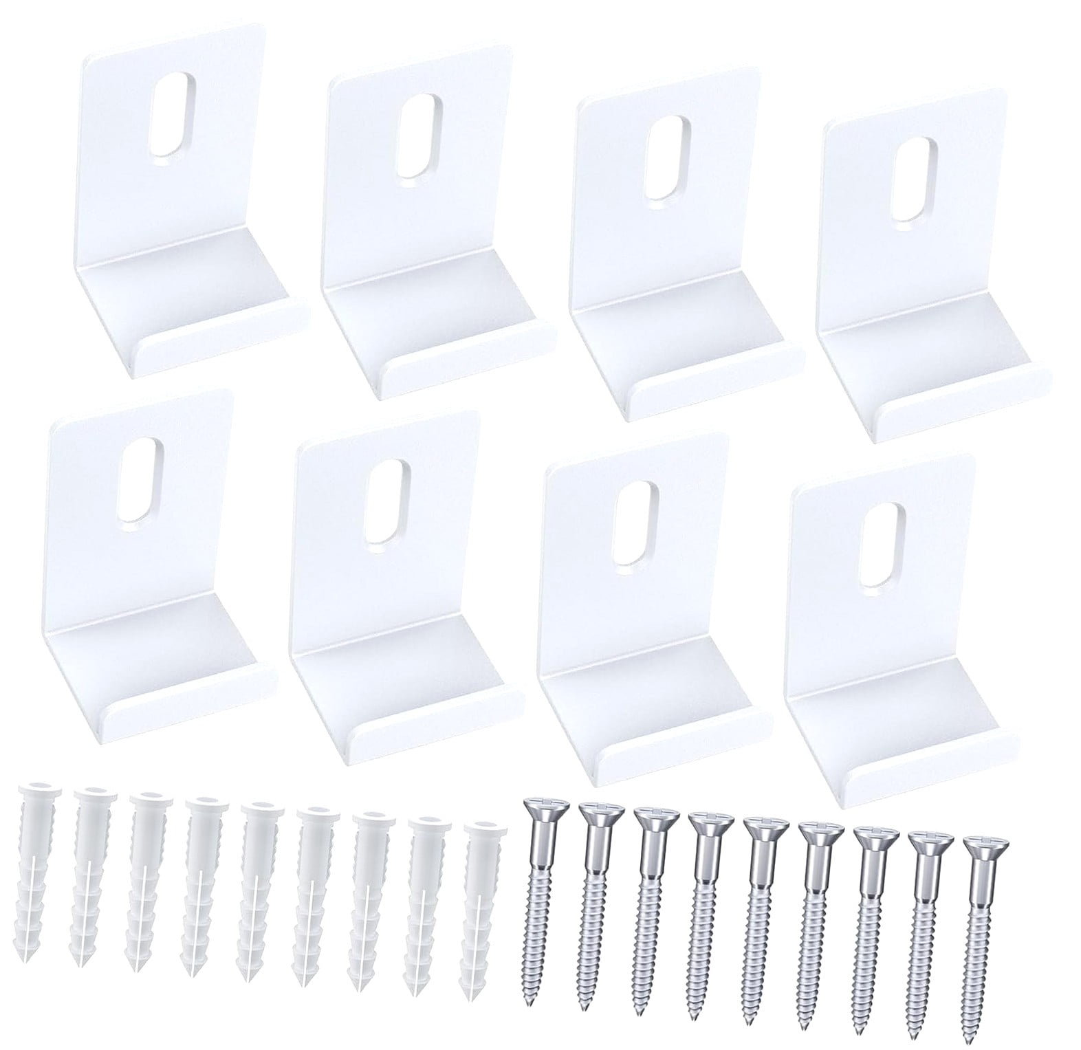 SKYSONIC Metal Mirror Clips 3/4 Inch Channel Mirror Clips for Frameless ...