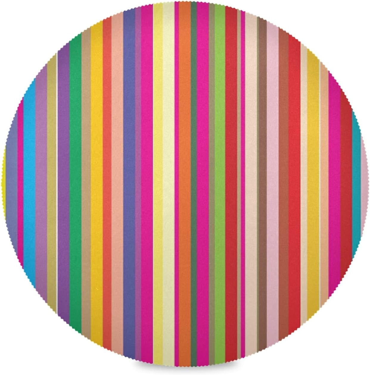 SKYSONIC Mexican Serape Stripes Round Placemats for Dining Table Non ...