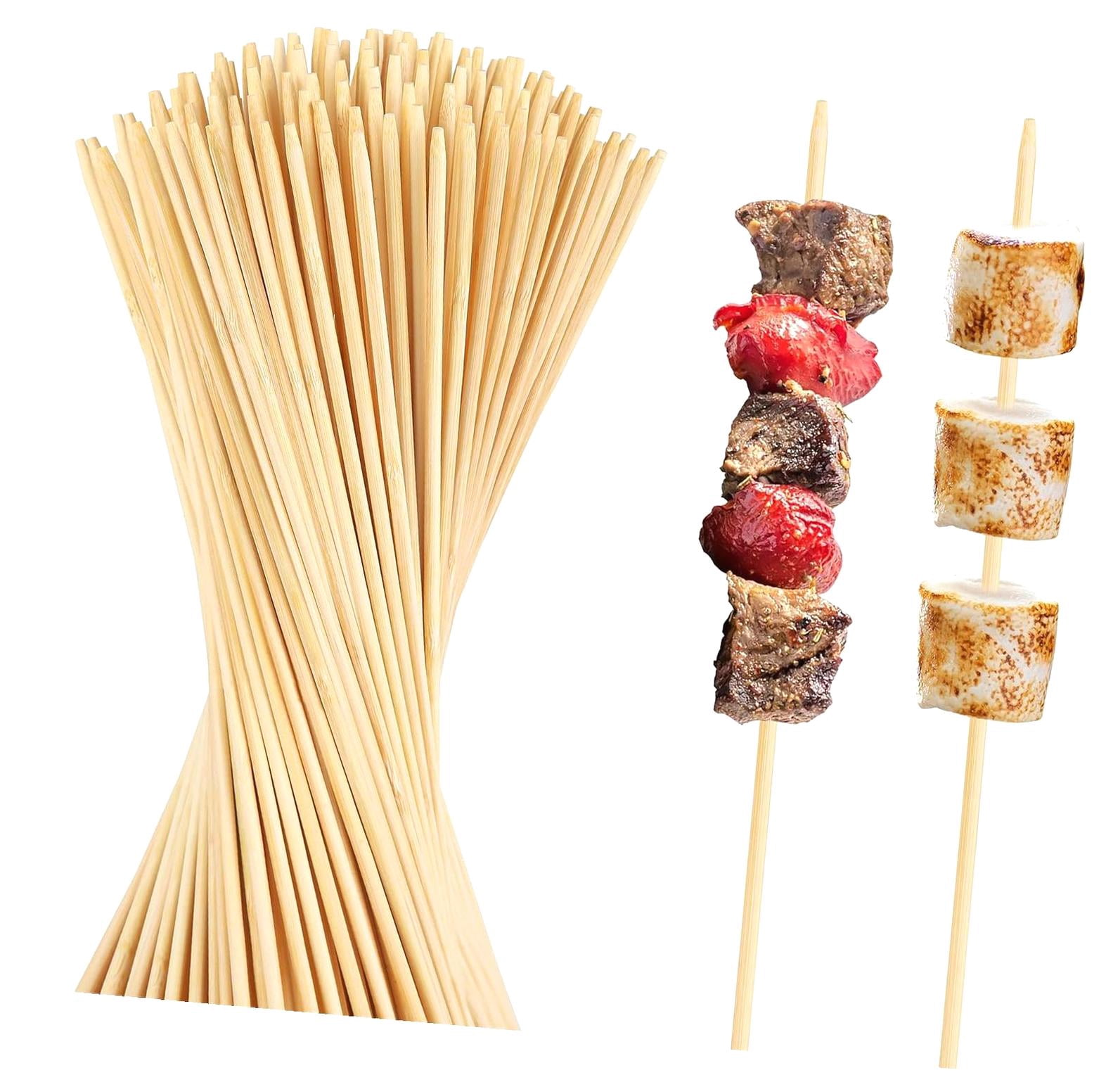 SKYSONIC Natural Sticks 17.5", 40 PCS Roasting Skewers, Extra Long 5MM ...