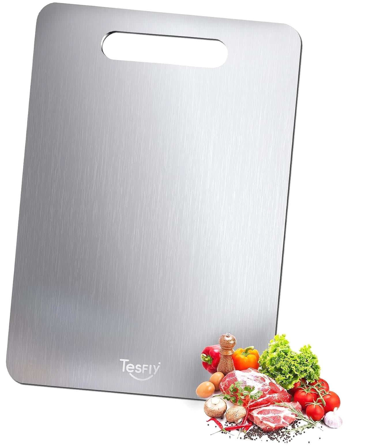 SKYSONIC New Titanium Cutting Board - Pure Titanium Kitchen Cutting ...