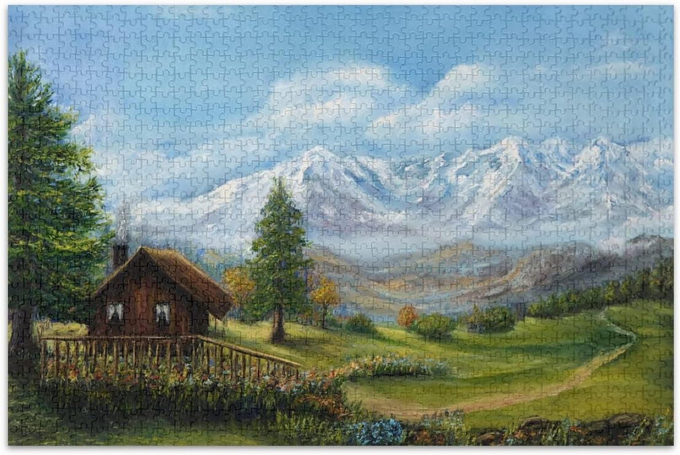 SKYSONIC Oil Painting Jigsaw Puzzles 500 Piece for Adults Large Puzzle ...