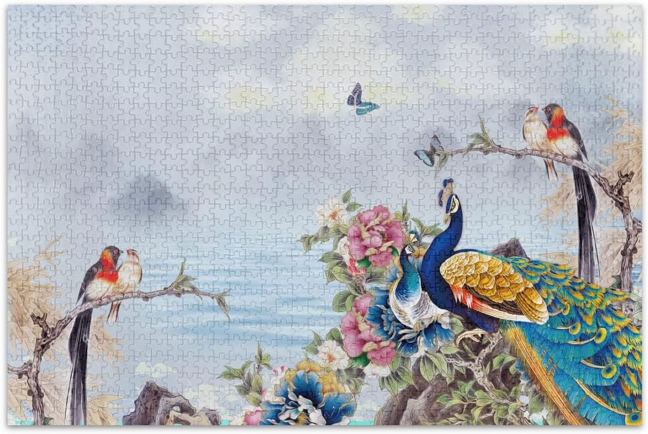 SKYSONIC Peacock Jigsaw Puzzles 500 Piece for Adults Large Puzzle Game ...