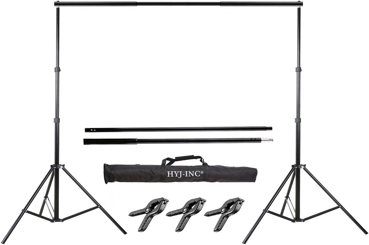 SKYSONIC Photo Video Studio 10 Ft Adjustable Background Stand Backdrop ...