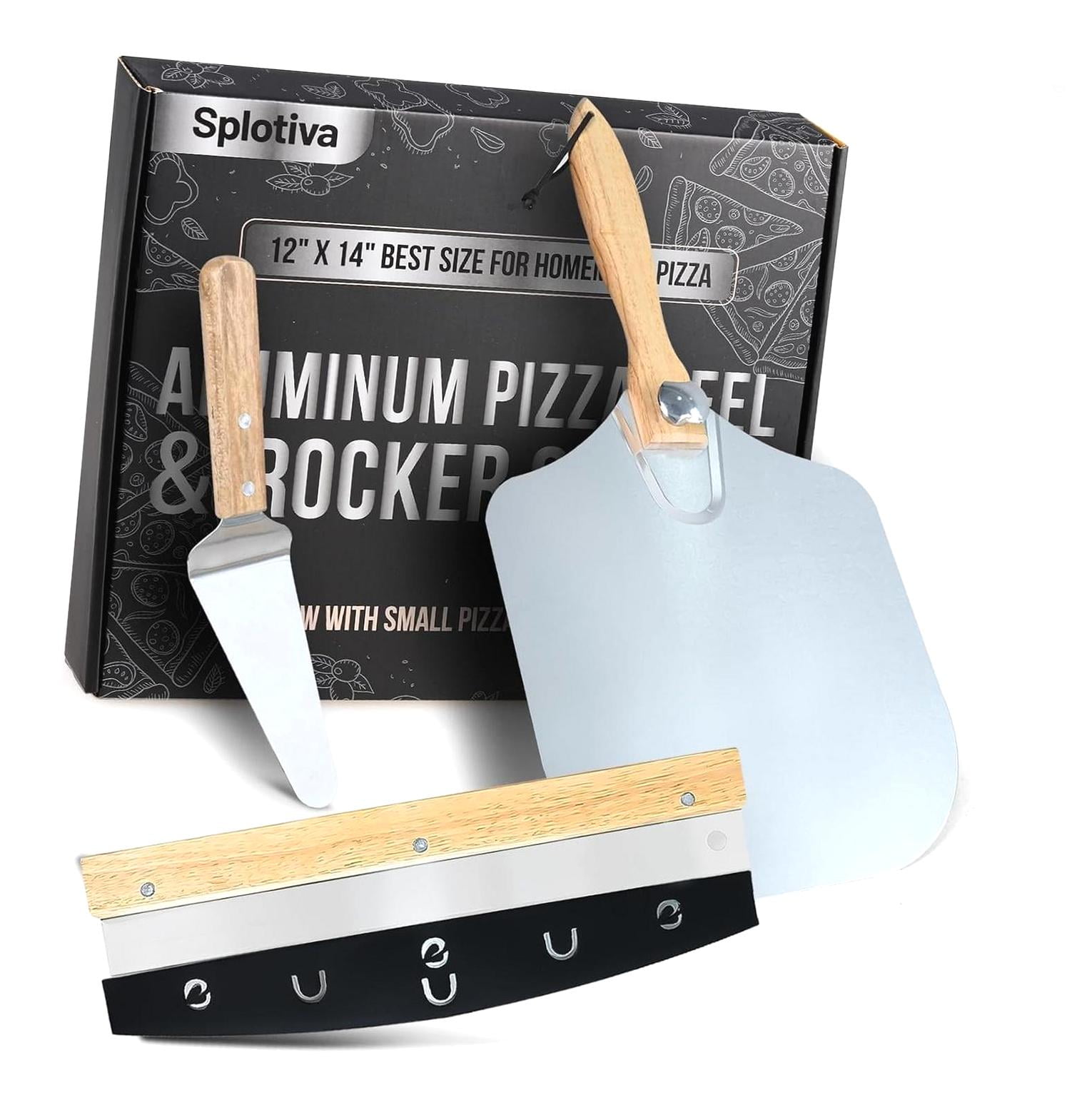 SKYSONIC Pizza , Aluminum Pizza Spatula, 12-inch Metal Pizza Paddle (12 ...