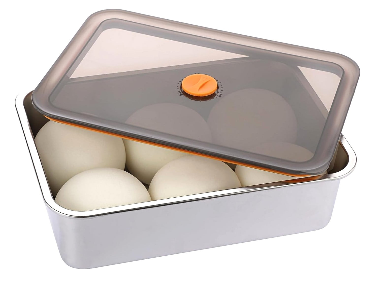 SKYSONIC Pizza Dough Proofing Box, Steel Rectangle Container with Lid ...