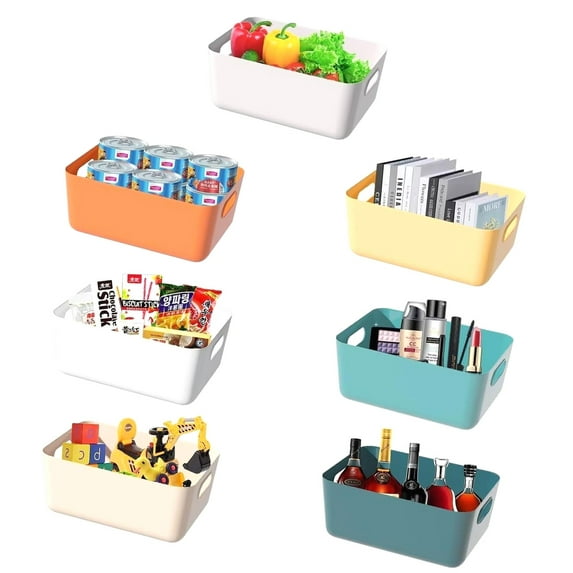 SKYSONIC Plastic Storage Small Bins 9.4"X6.5".9" Classroom Bins ...