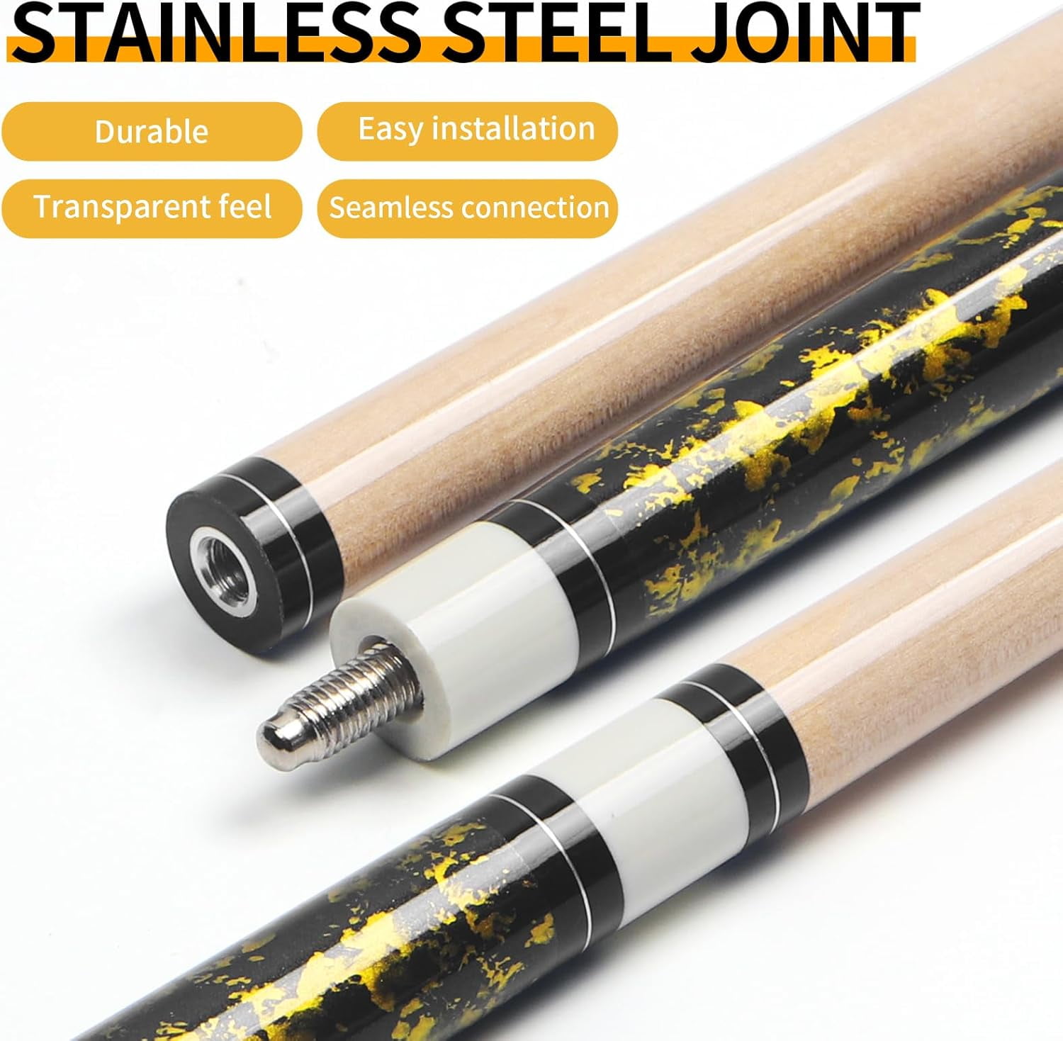 SKYSONIC Pool Cue Set - Premium Canadian Maple Professional Billiard ...