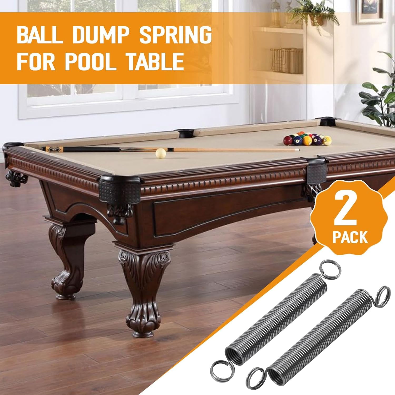 SKYSONIC Pool Table Dump Spring , Billiard Return Repair Part, Spring ...