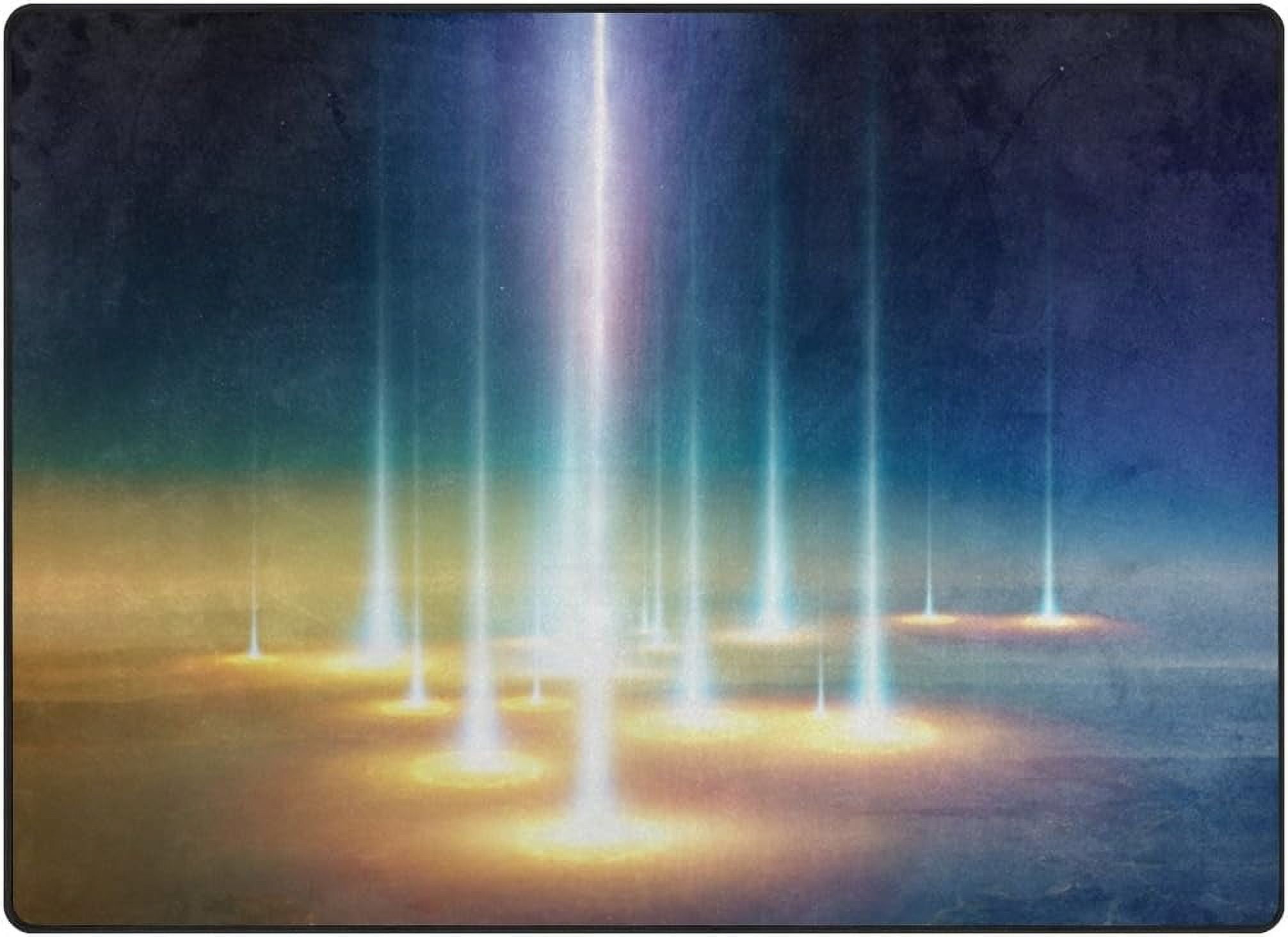 SKYSONIC Powerful Beams 80x58 inches Lightweight Soft Area Rug Mat ...