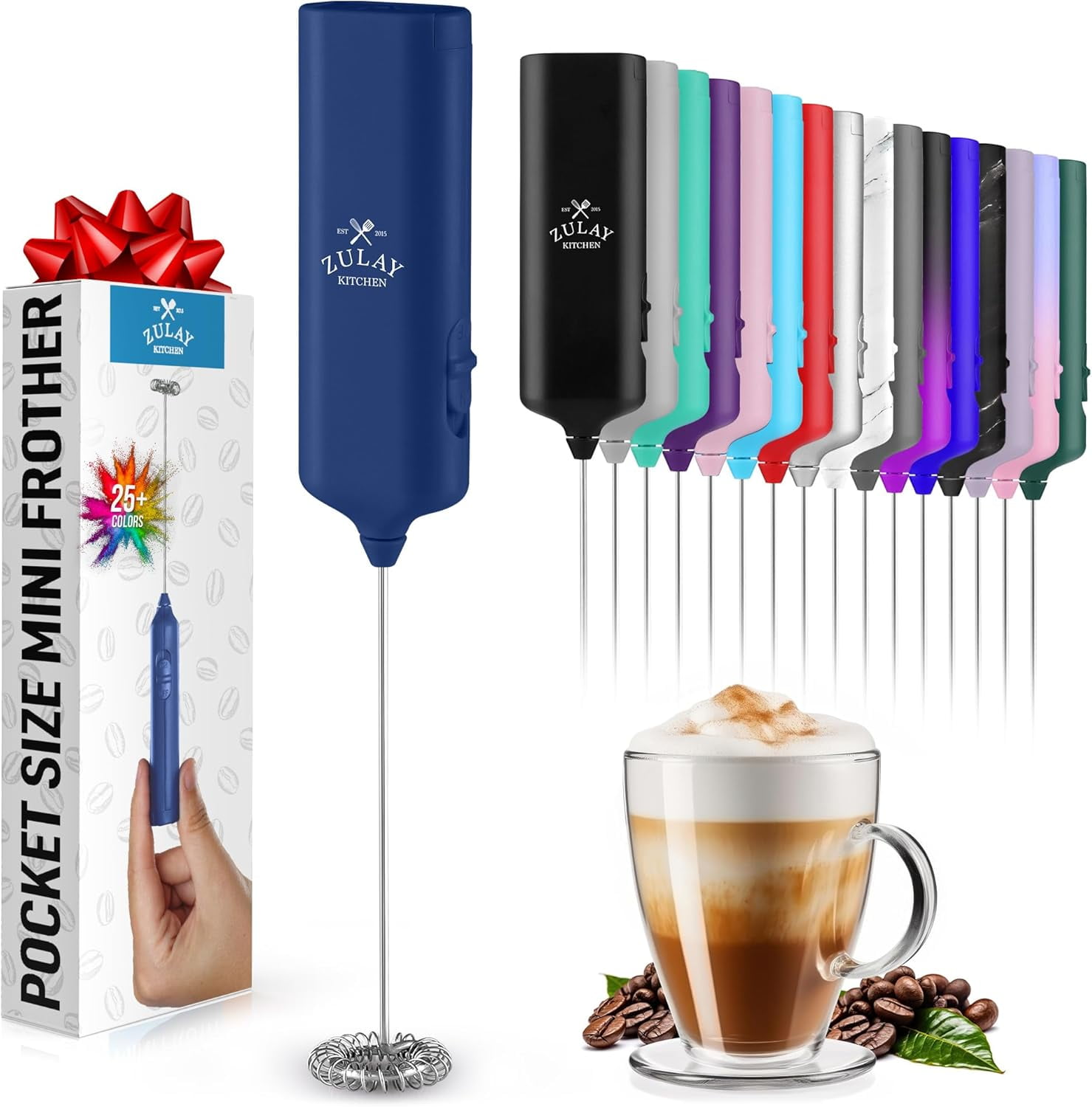 SKYSONIC Powerful Milk Frother Wand - Mini & Mighty Handheld Drink ...