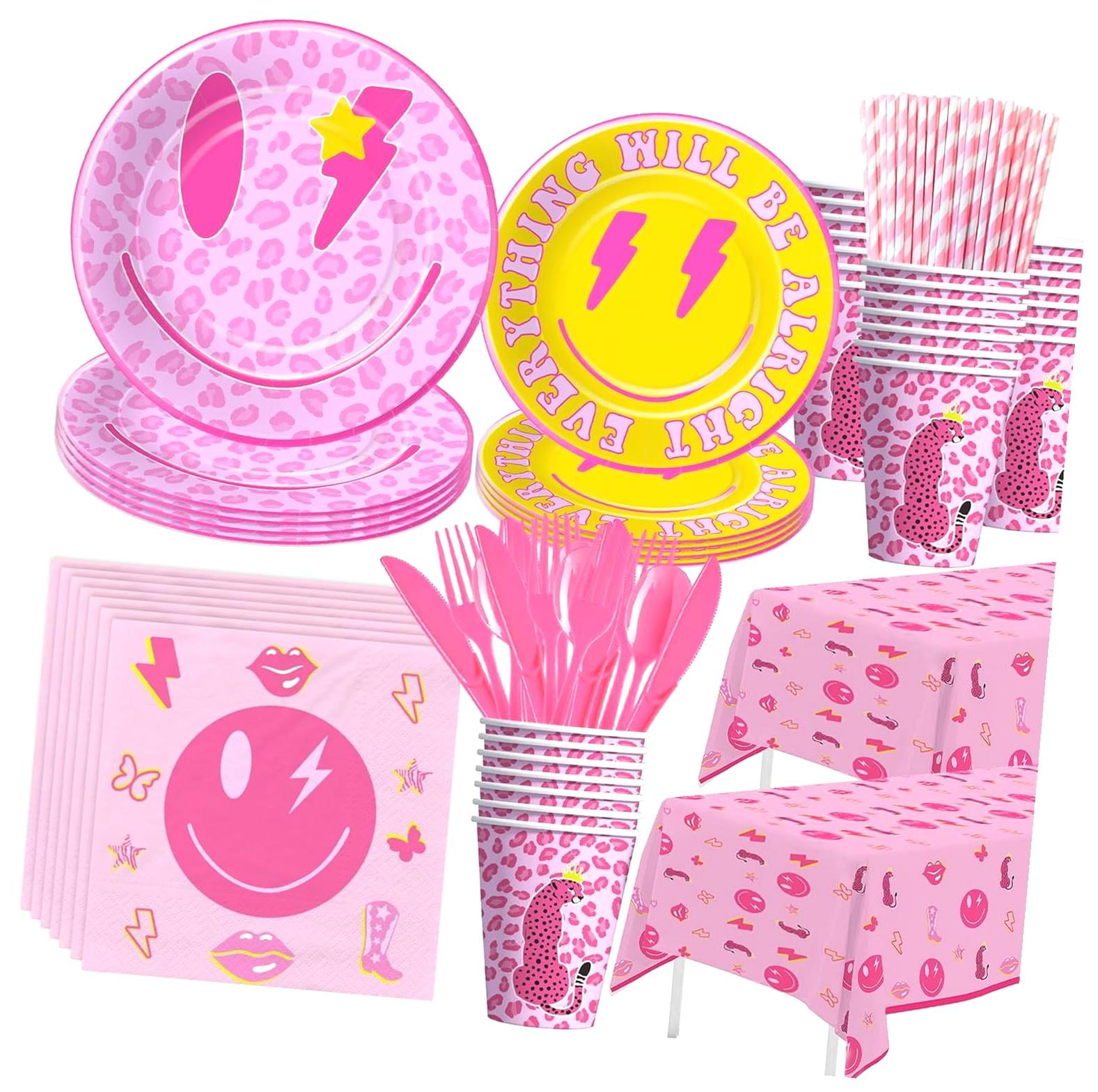 SKYSONIC Preppy Birthday Decorations Tableware - Y2K Party Decor ...