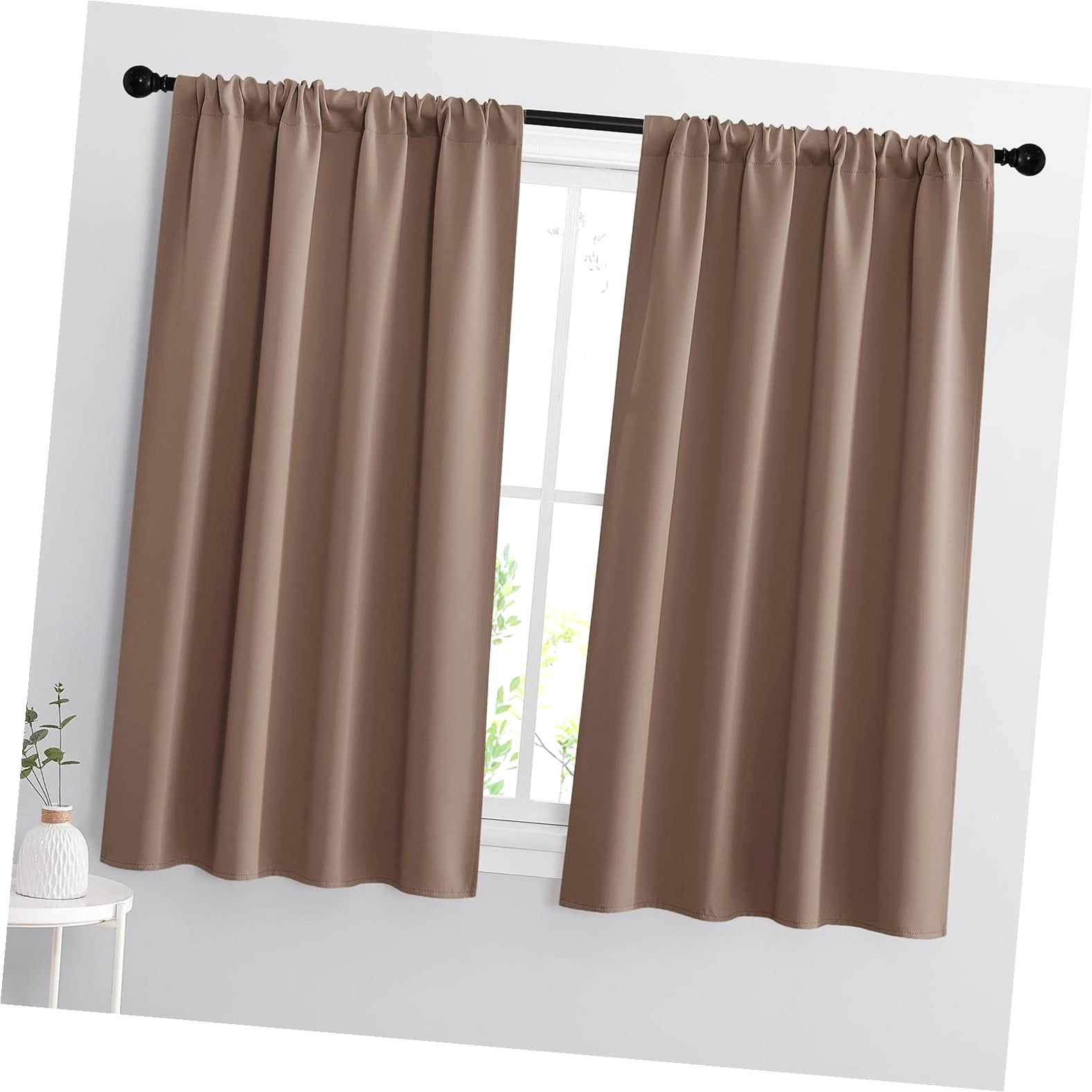 SKYSONIC RYB Curtains for Bedroom 63 Inches Long, Thermal Insulating ...