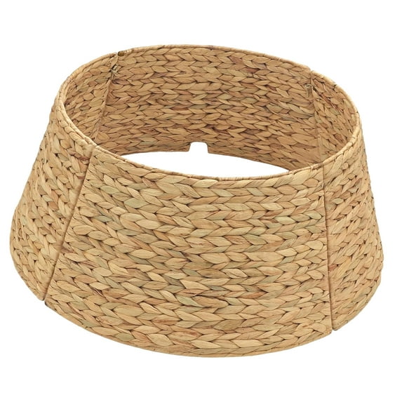 SKYSONIC Rattan Christmas Tree Collar, Wicker Tree Skirt Stand Base ...