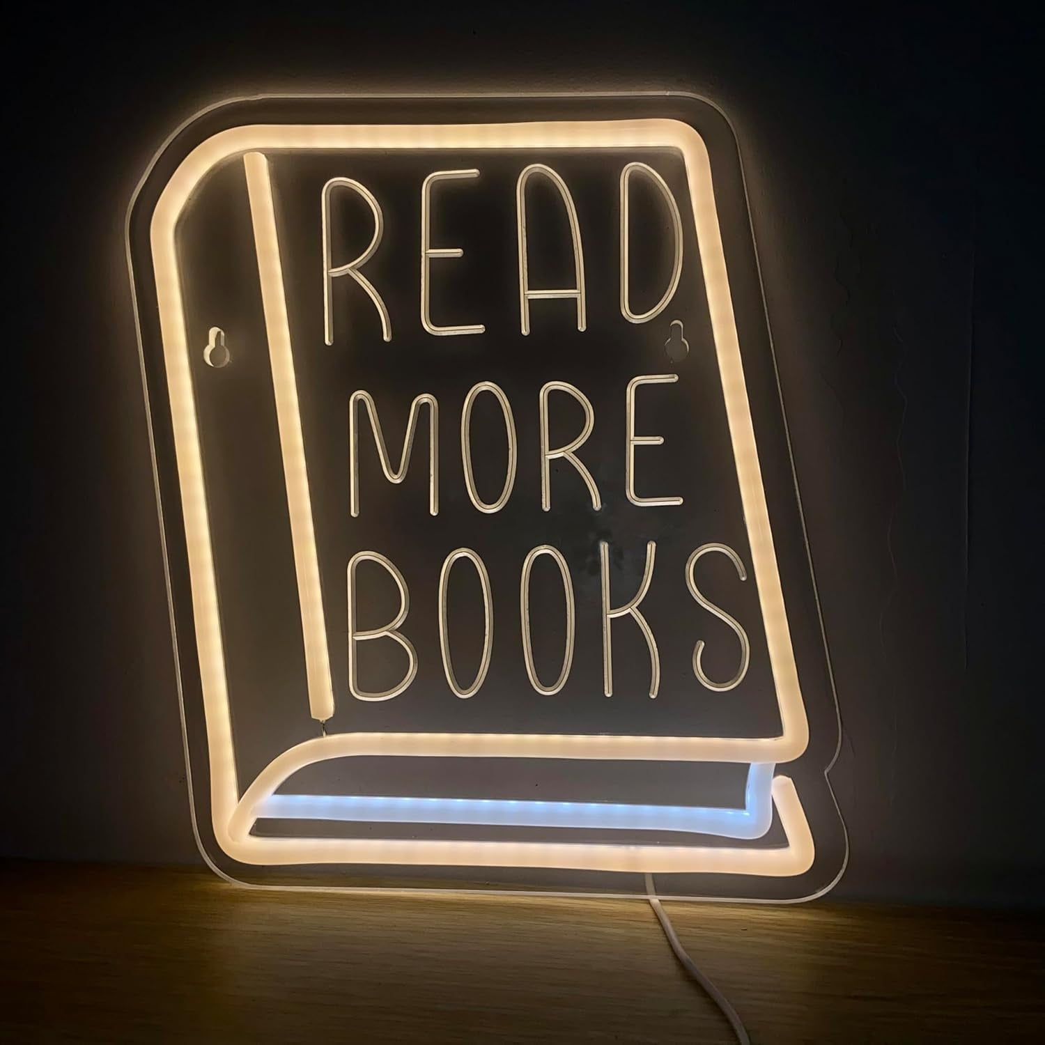 SKYSONIC Read More Books Neon Sign for Classroom Wall Decoration Neon ...