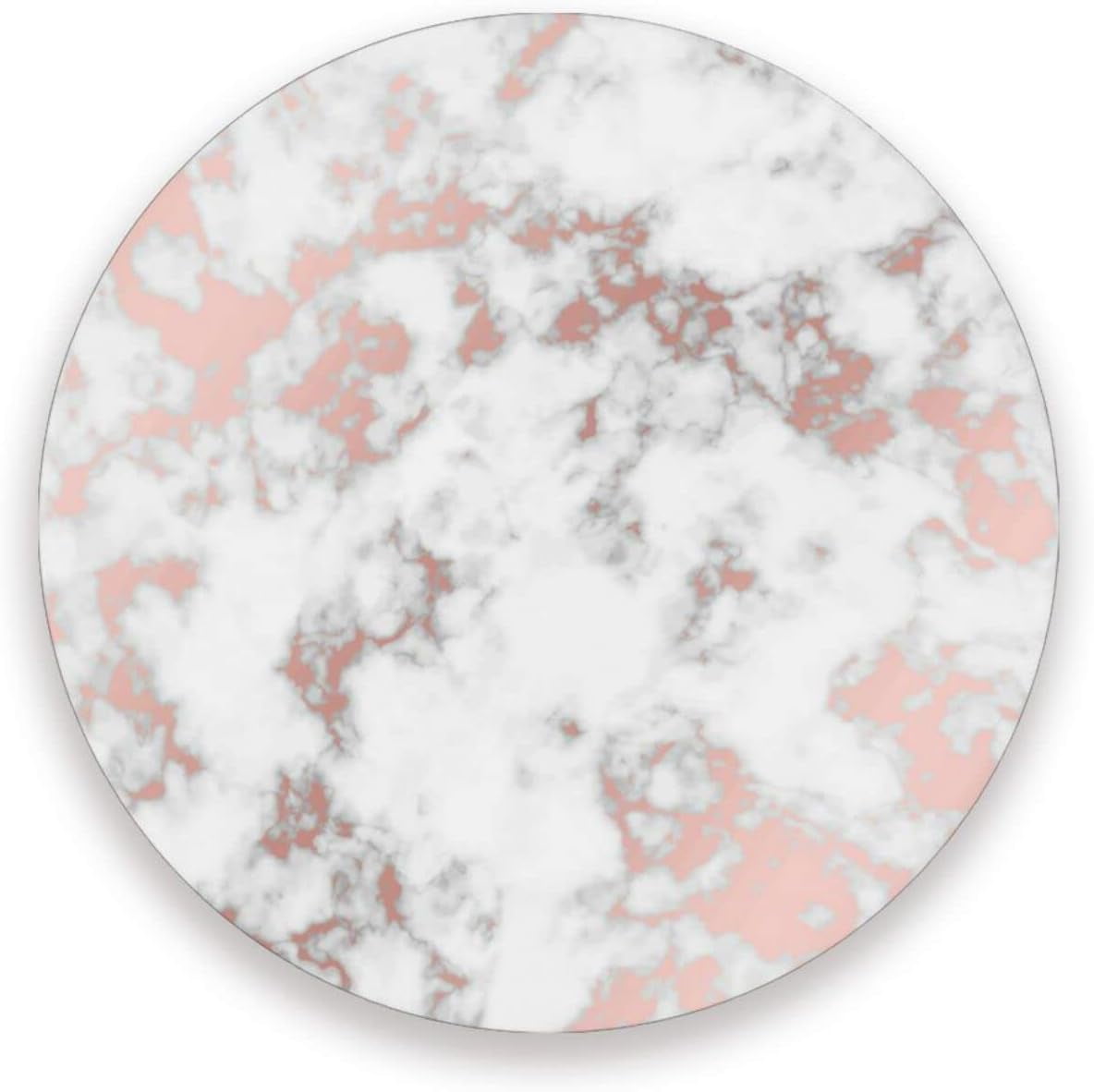 SKYSONIC Rose Gold Marble Coasters for Drinks Set of 4, Absorbent ...