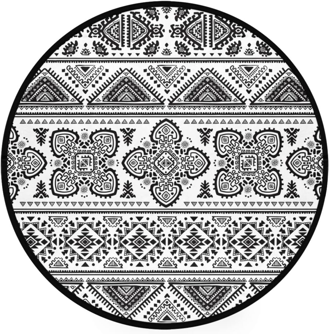 SKYSONIC Round Area Rug Chair Couch Cover Area Rug for Bedroom Floor ...
