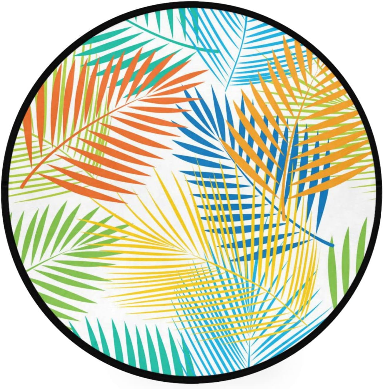 SKYSONIC Round Area Rug Chair Couch Cover Area Rug for Bedroom Floor ...