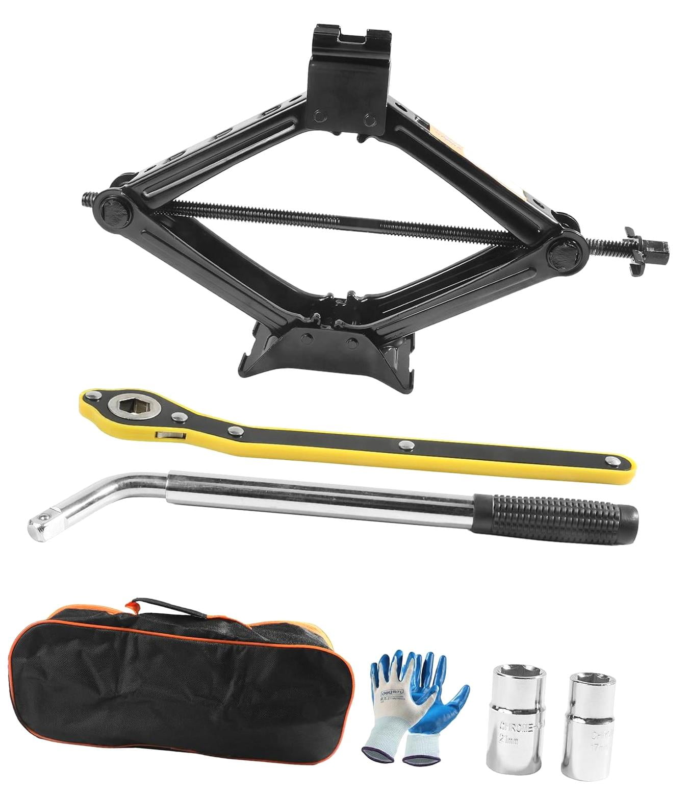 SKYSONIC Scissor Jack Lift - 2 Ton Capacity, Emergency Tire Changing ...