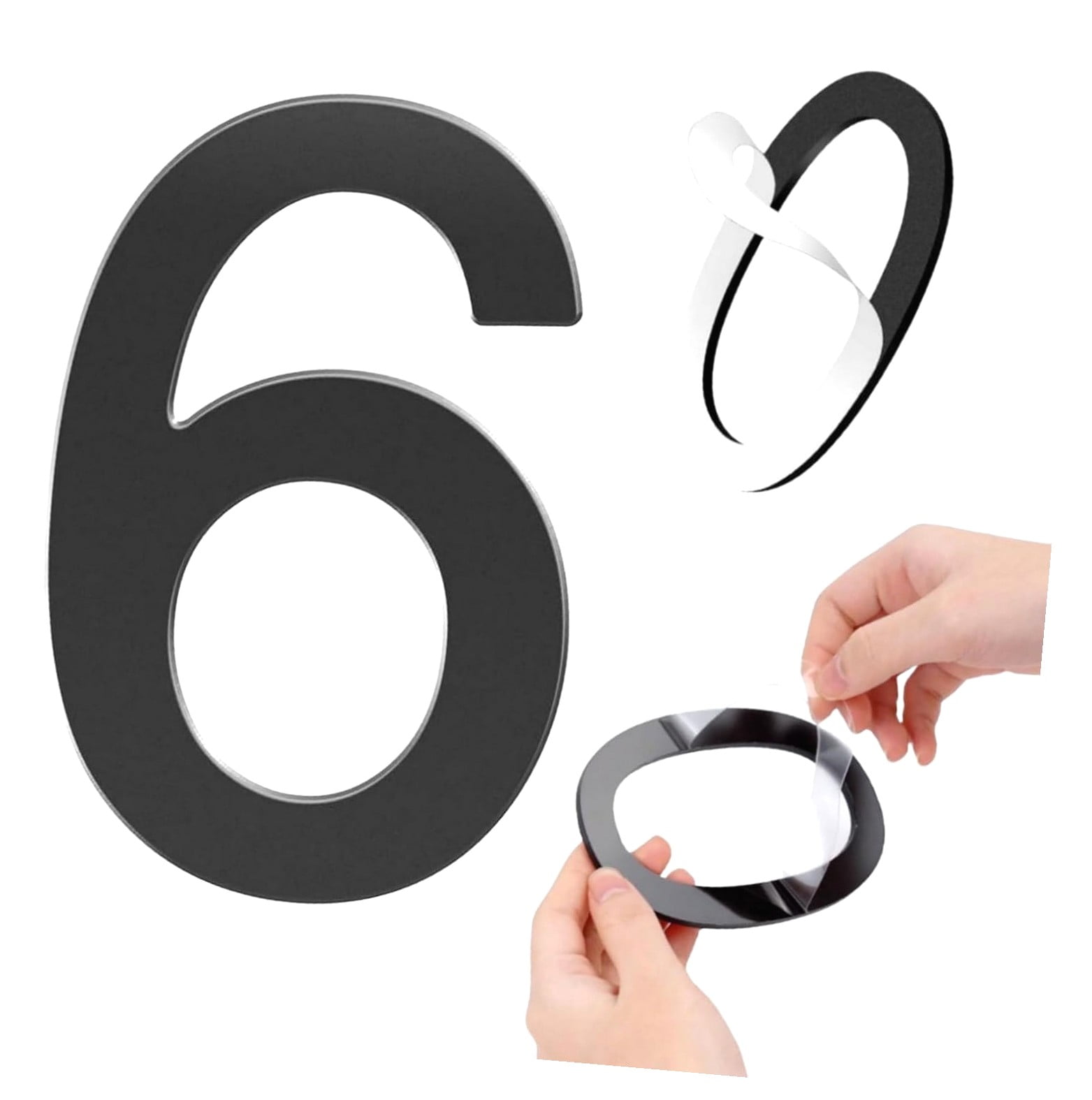 SKYSONIC Self-Adhesive 6 Inch House Numbers Acrylic Mailbox Numbers for ...