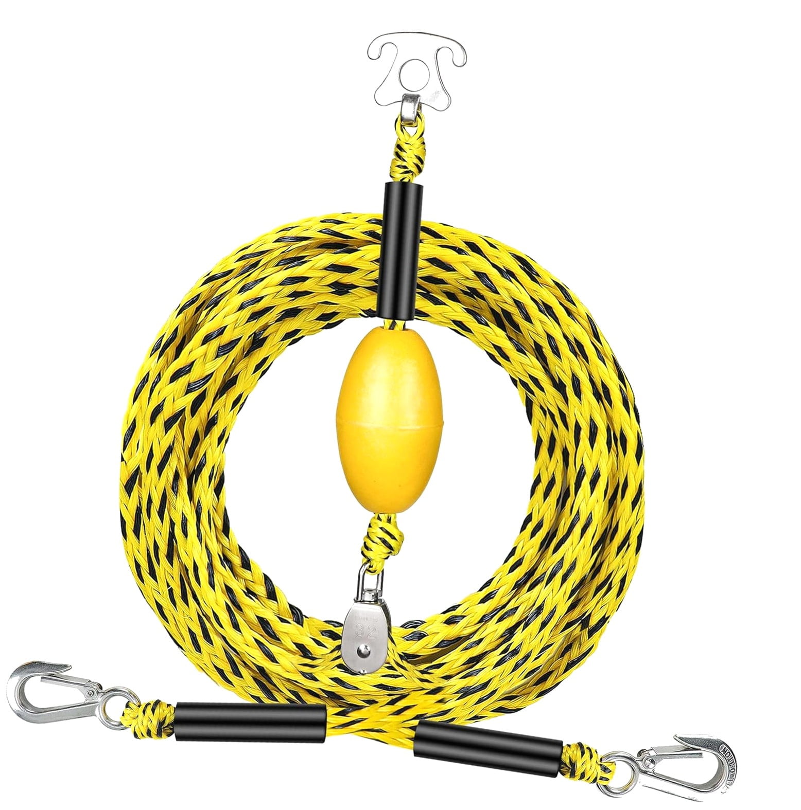 SKYSONIC Self Centering Tow for Watersports with Float, Tow with Steel ...