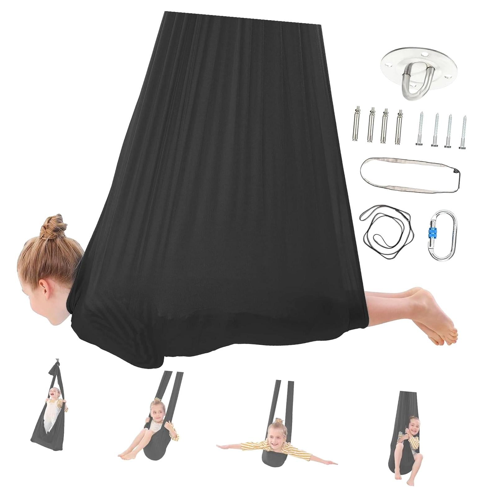 SKYSONIC Sensory Swing - 360° Rotating Indoor Swing for Individuals ...