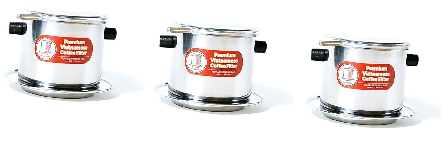 SKYSONIC Set of 3 Vietnamese Coffee Filters Phin, 11 oz Large Size ...