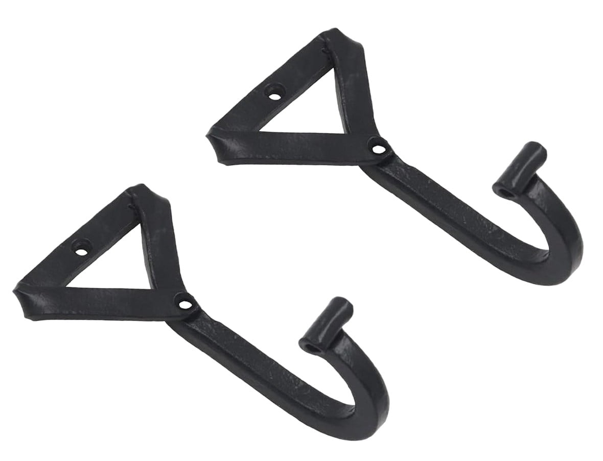 SKYSONIC Single Prong Wrought Iron , Hand Forged Iron Set – Curved ...