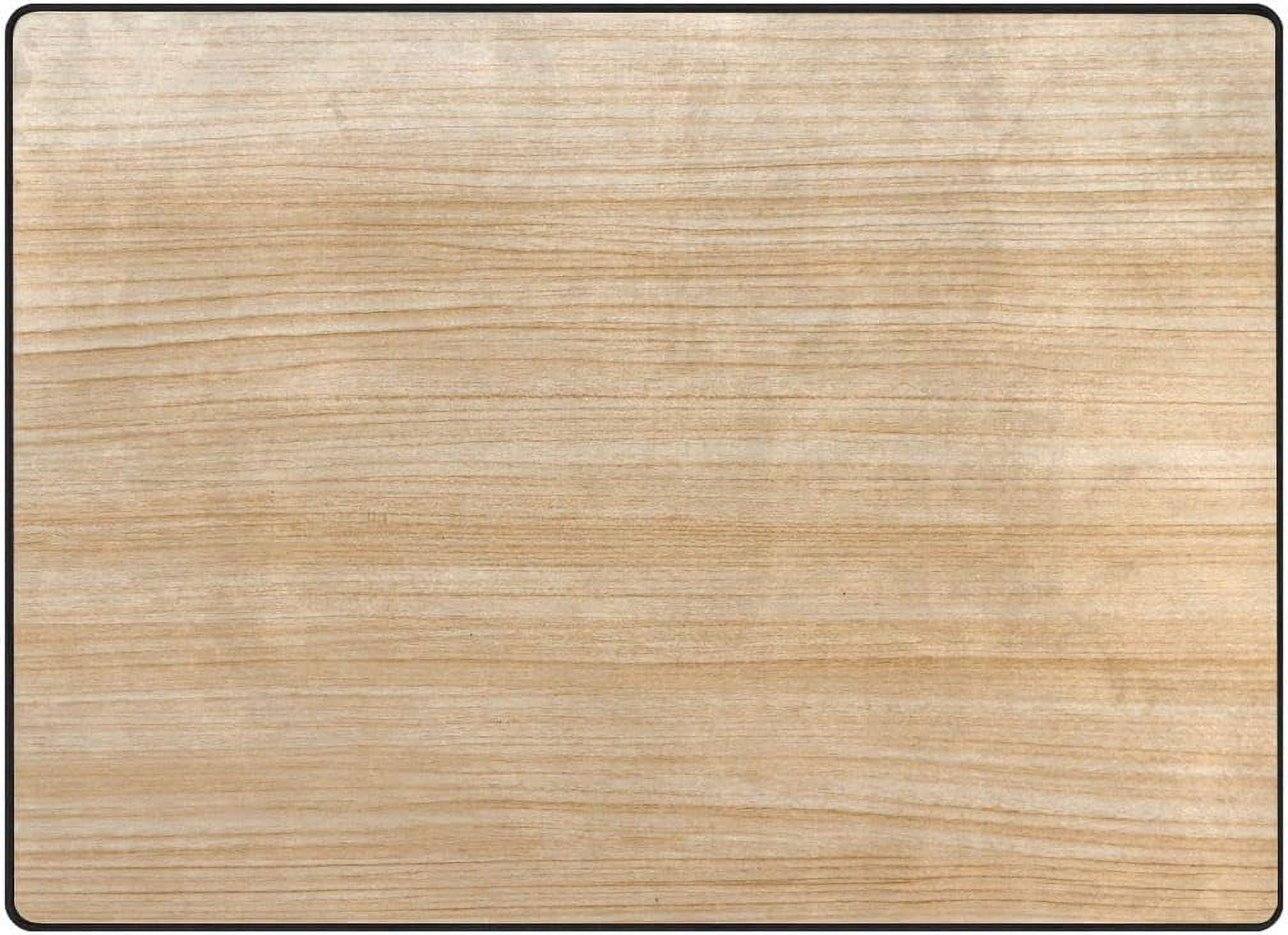 SKYSONIC Solid Wood Texture Area Rug 80"x58" Pet & Child Friendly ...