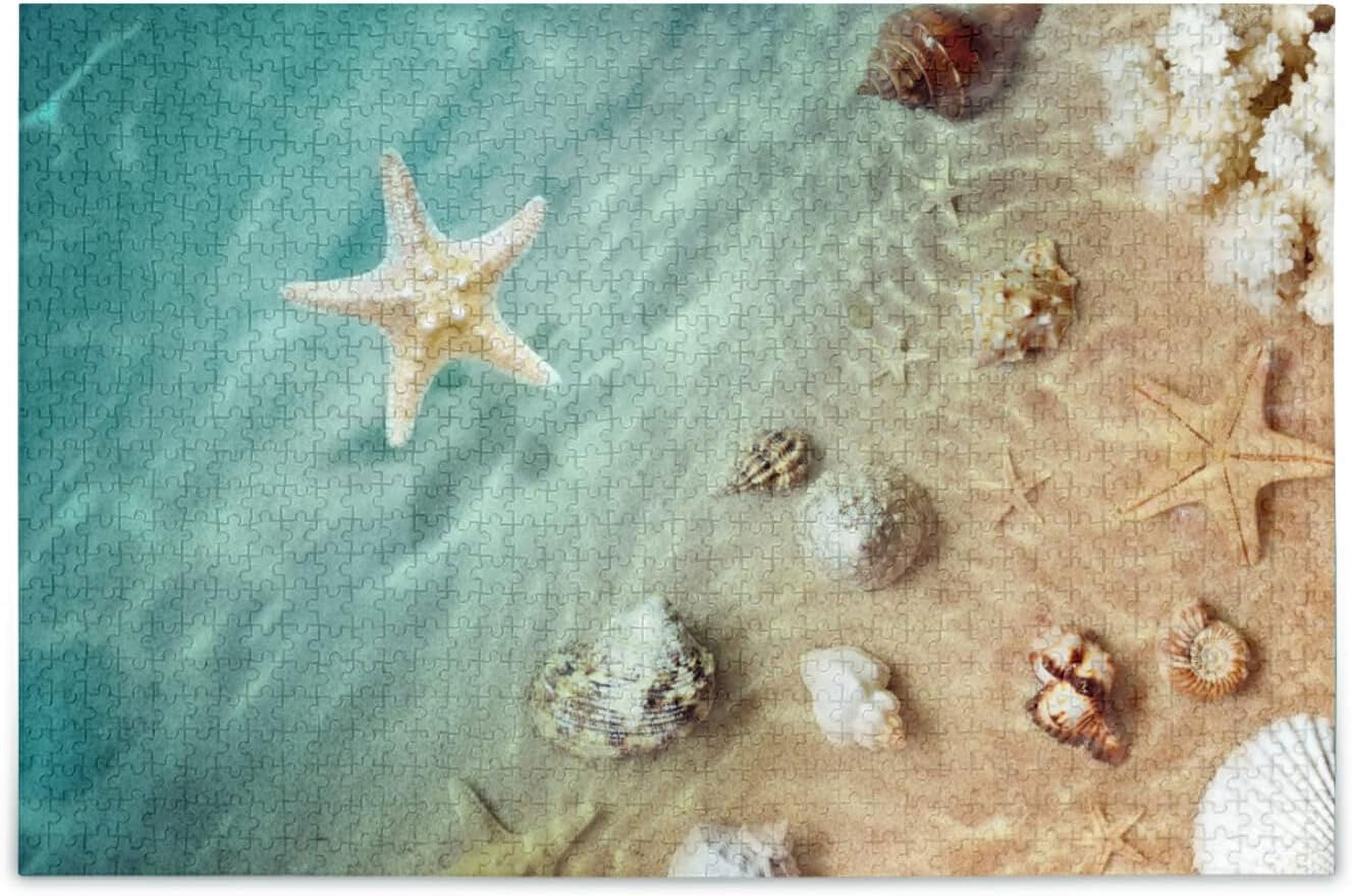 SKYSONIC Starfish Summer Beach Jigsaw Puzzles for Adults 500 Piece ...