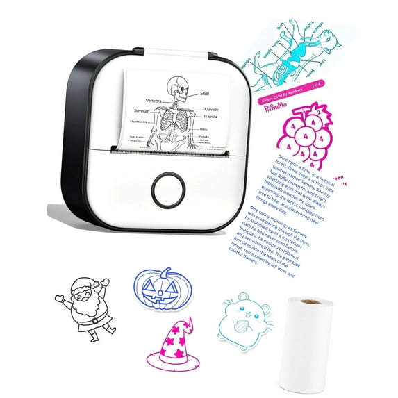 SKYSONIC Sticker Printer T02 Thermal Inkless Sticker Maker Machine ...