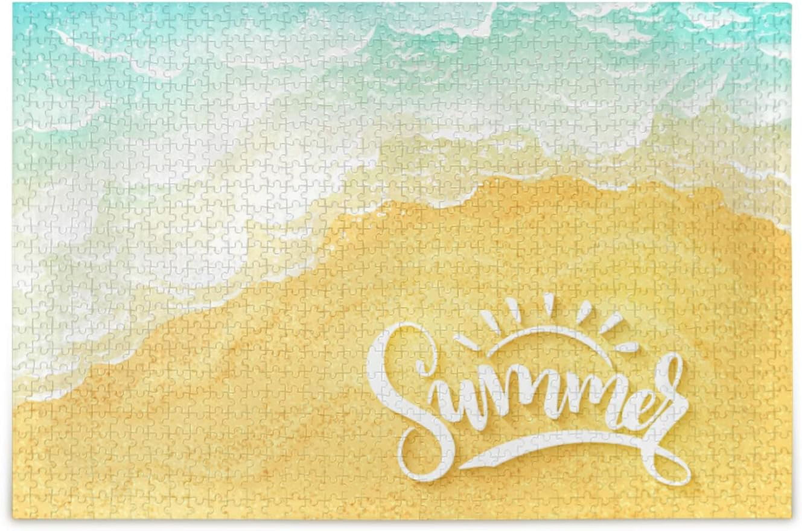 SKYSONIC Summer Beach Jigsaw Puzzles for Adults 500 Piece Challenging ...