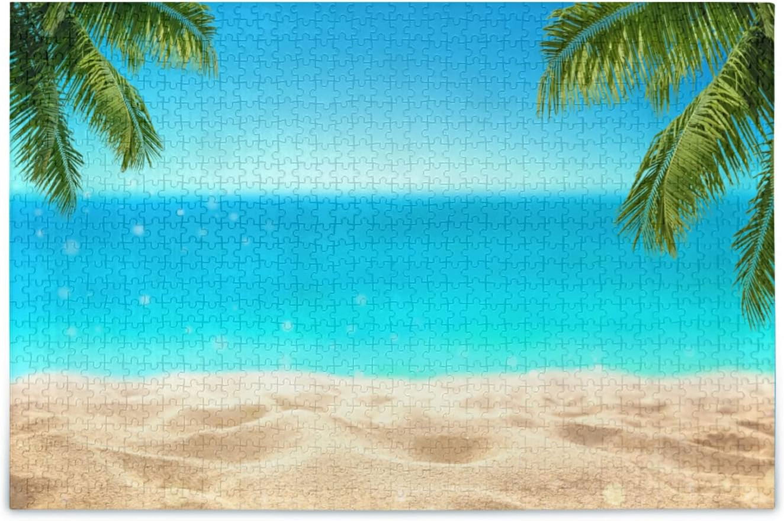 SKYSONIC Summer Tropical Beach Jigsaw Puzzles for Adults 500 Piece ...
