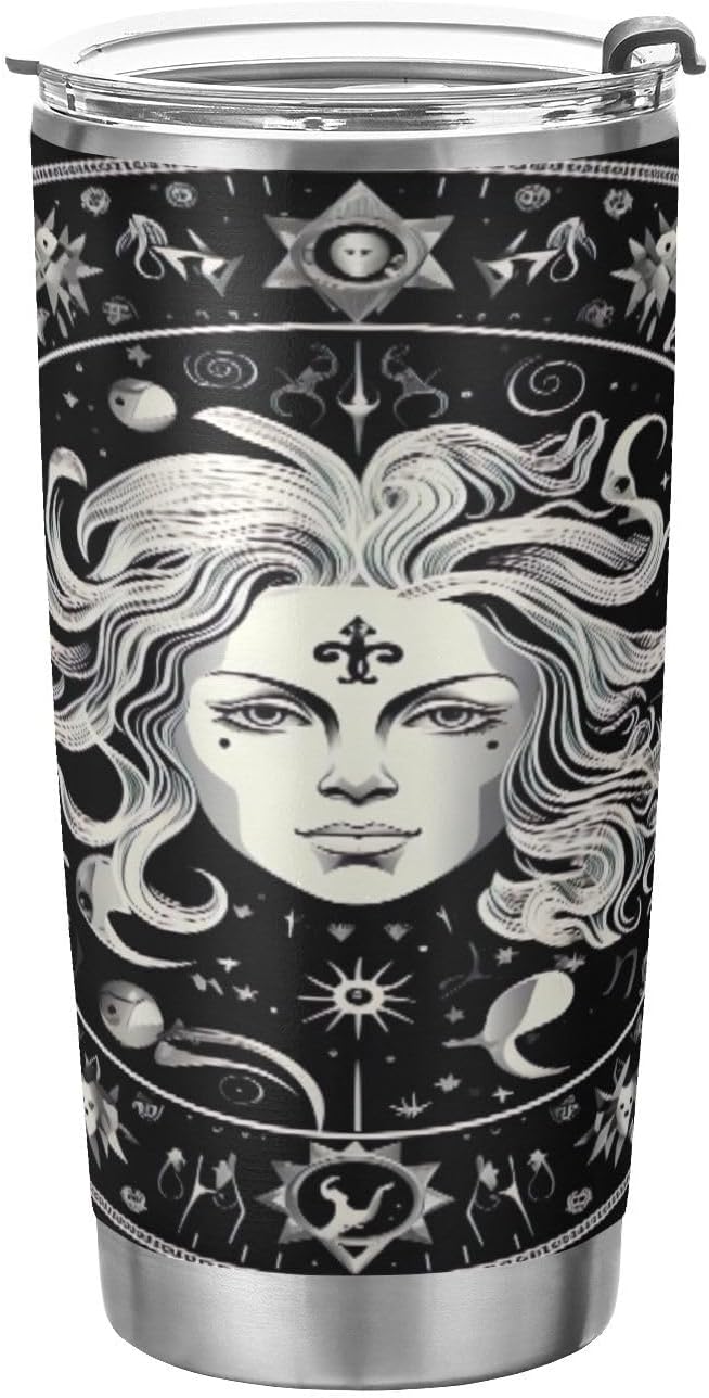 SKYSONIC Sun and Moon Tumbler Stainless Steel Double Wall Vacuum ...