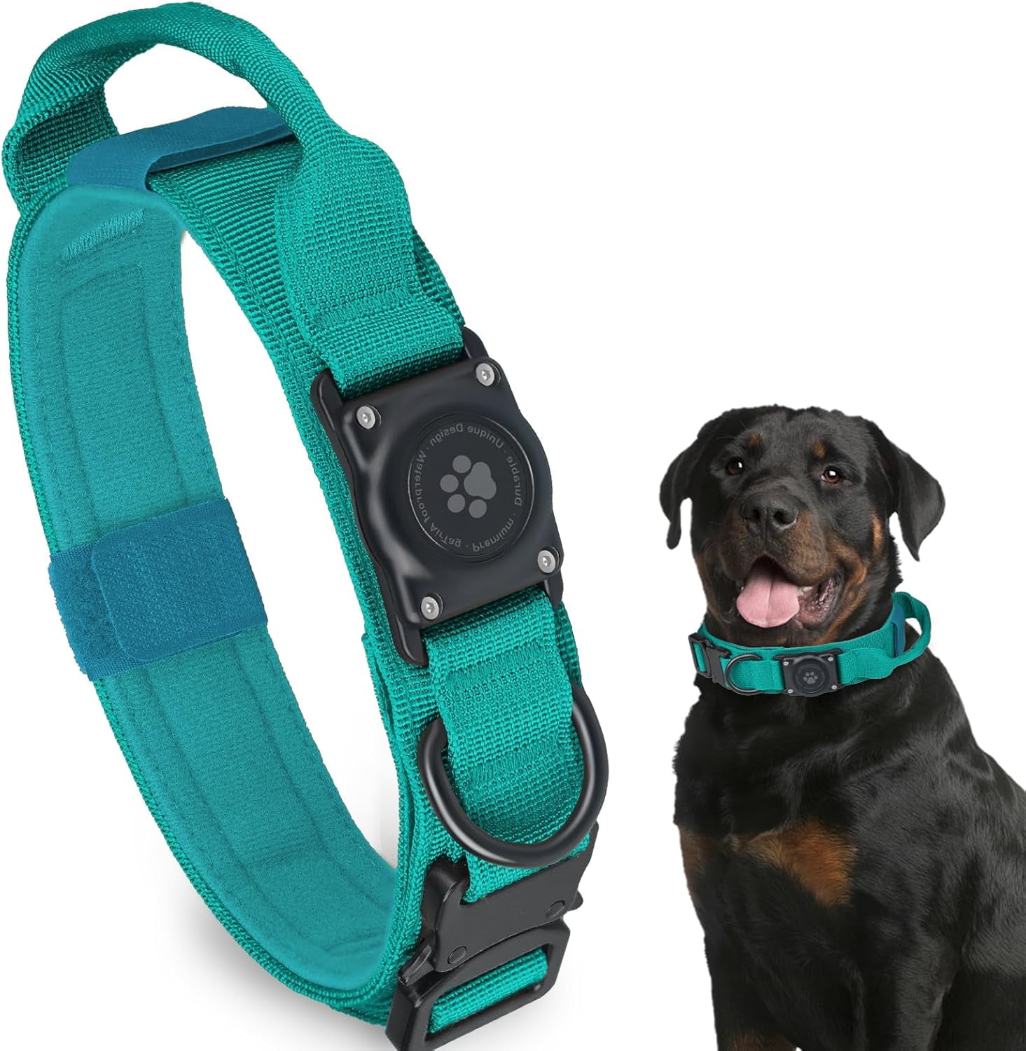 SKYSONIC Tactical AirTag Dog Collar, 100% Waterof Integrated Apple Air ...