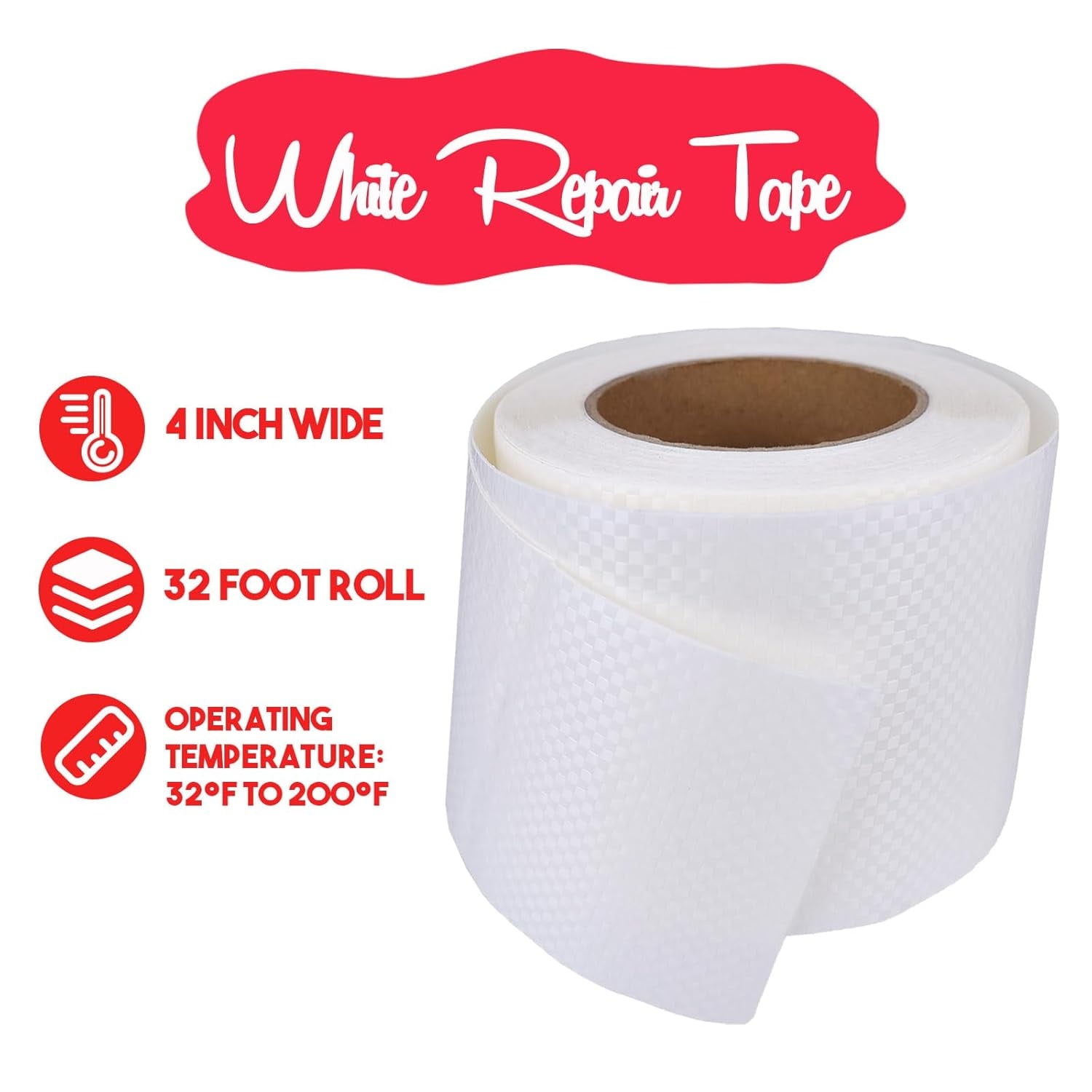 SKYSONIC Tent Repair Tape, 8 Inch x 32 Feet Tape for Tarp, RV Awning ...