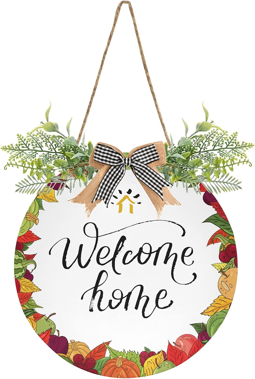 SKYSONIC Thanksgiving Autumn Festival Welcome Sign Front Door ...