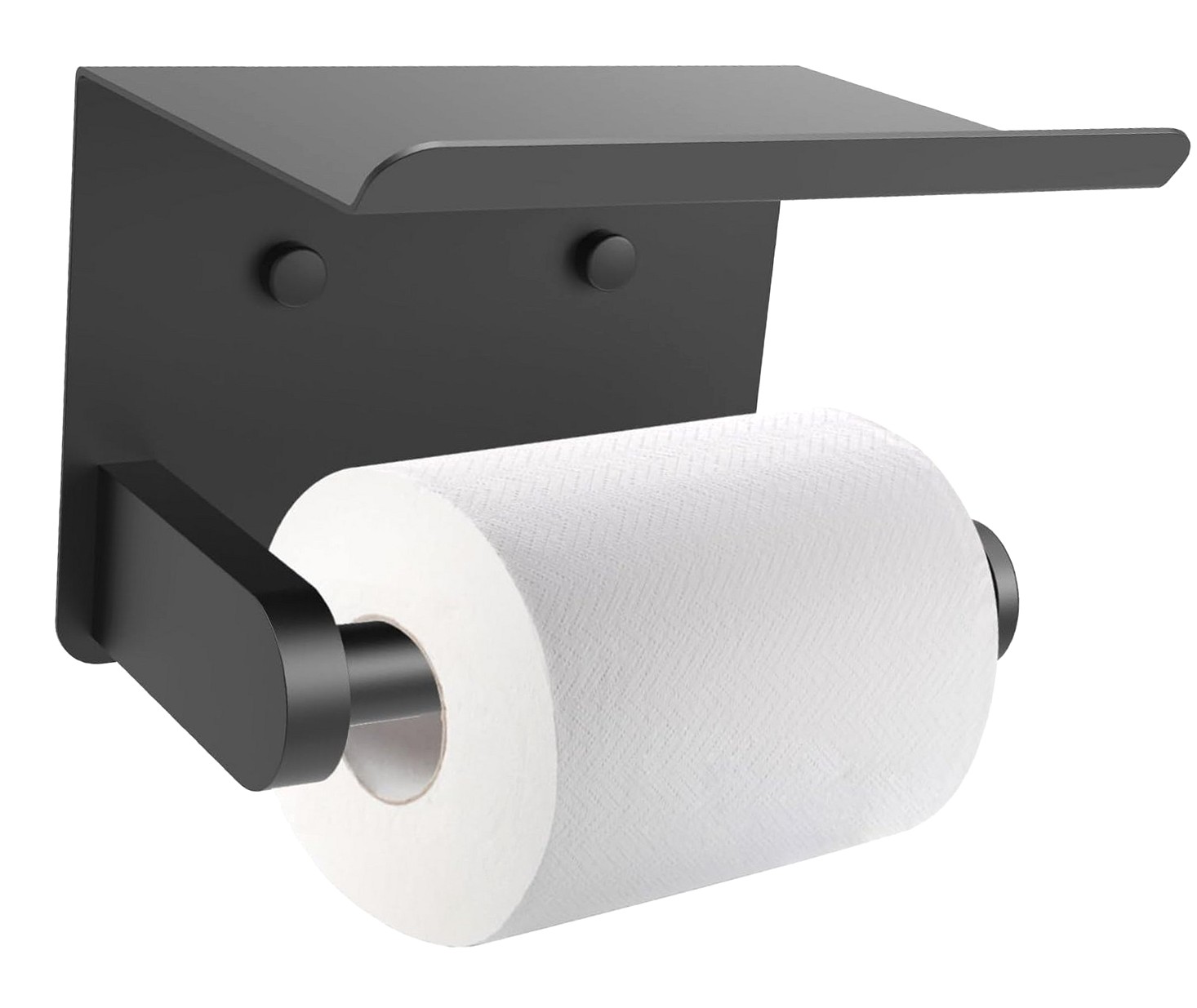 SKYSONIC Toilet Paper Holder with Adhesive or Screw-in Bathroom Toilet ...
