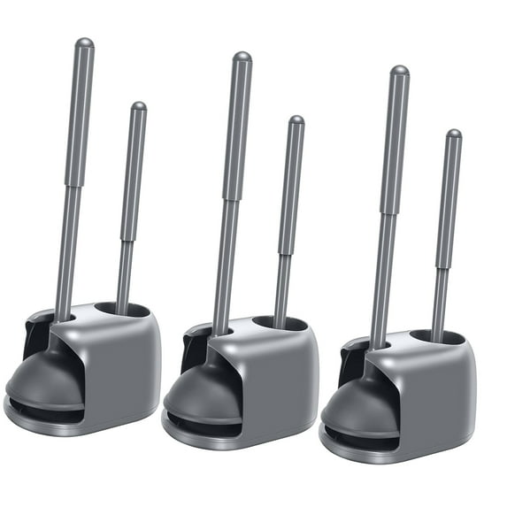 SKYSONIC Toilet and Plunger Set, 3 Pack Toilet Plungers for Bathroom ...