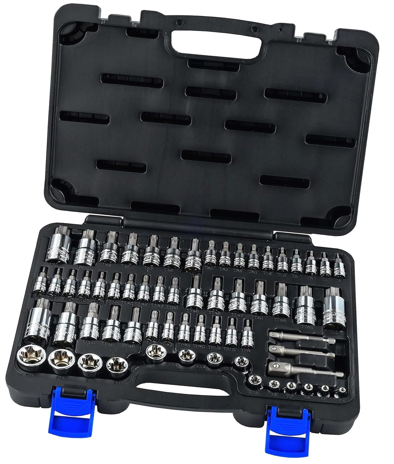 SKYSONIC Torx Bit Socket and External Torx Socket Collection, 63-Piece Set - Walmart.com