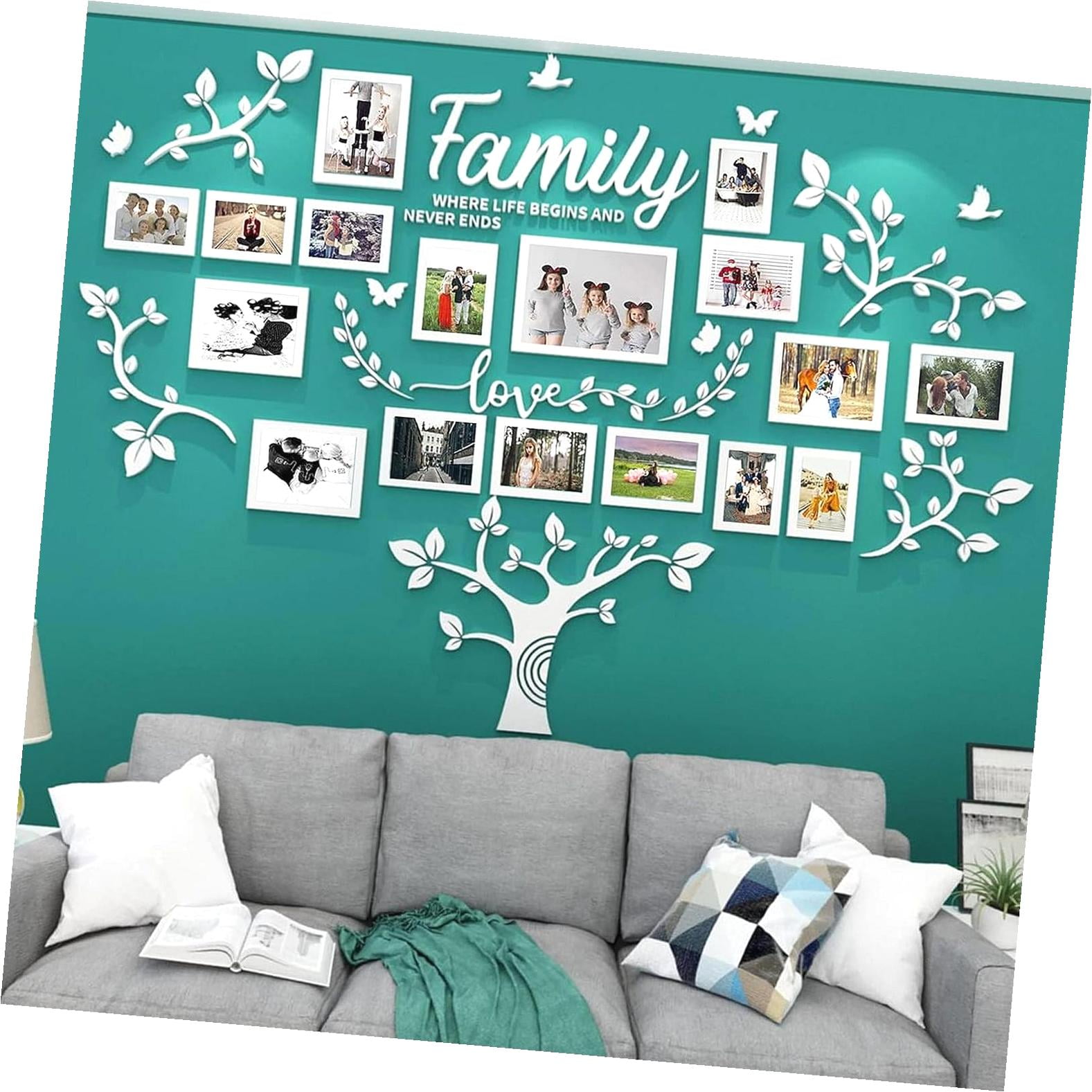 SKYSONIC Tree Wall Art - Collage Frame for 4x6 5x7 8x10 11x14 Photos ...
