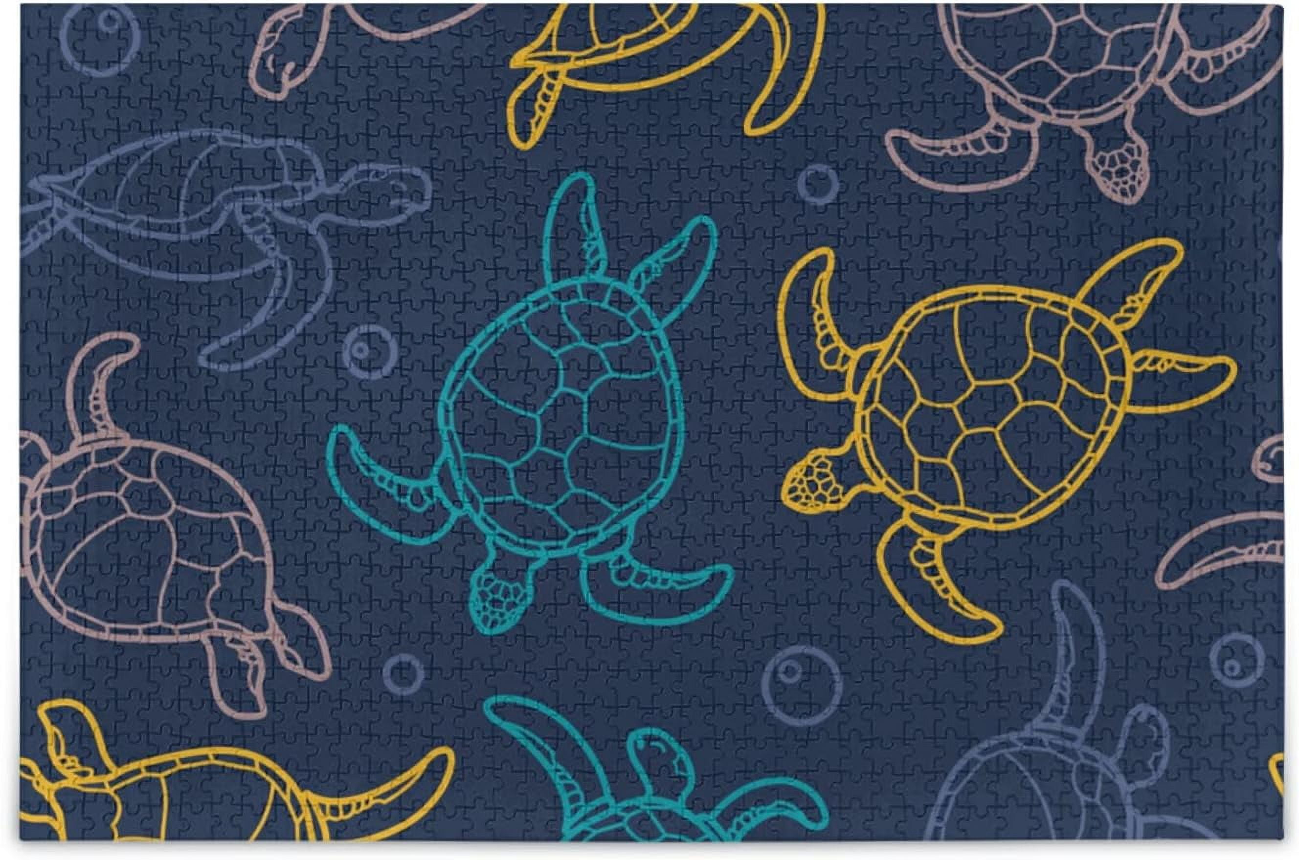 SKYSONIC Tribal Sea Turtle Jigsaw Puzzles for Adults 500 Piece ...